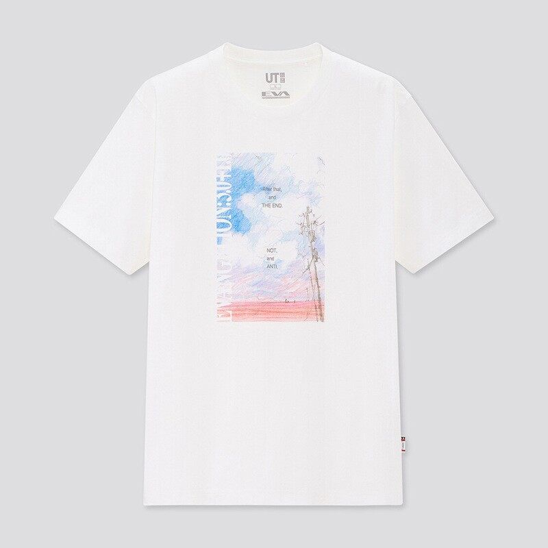 เสื้อยืดคอกลมLEEE Uniqlo ผู้ชาย/ผู้หญิง (UT) นีออนเจเนซิส Evangelion EVA เสื้อยืดพิมพ์ลาย (แขน ...