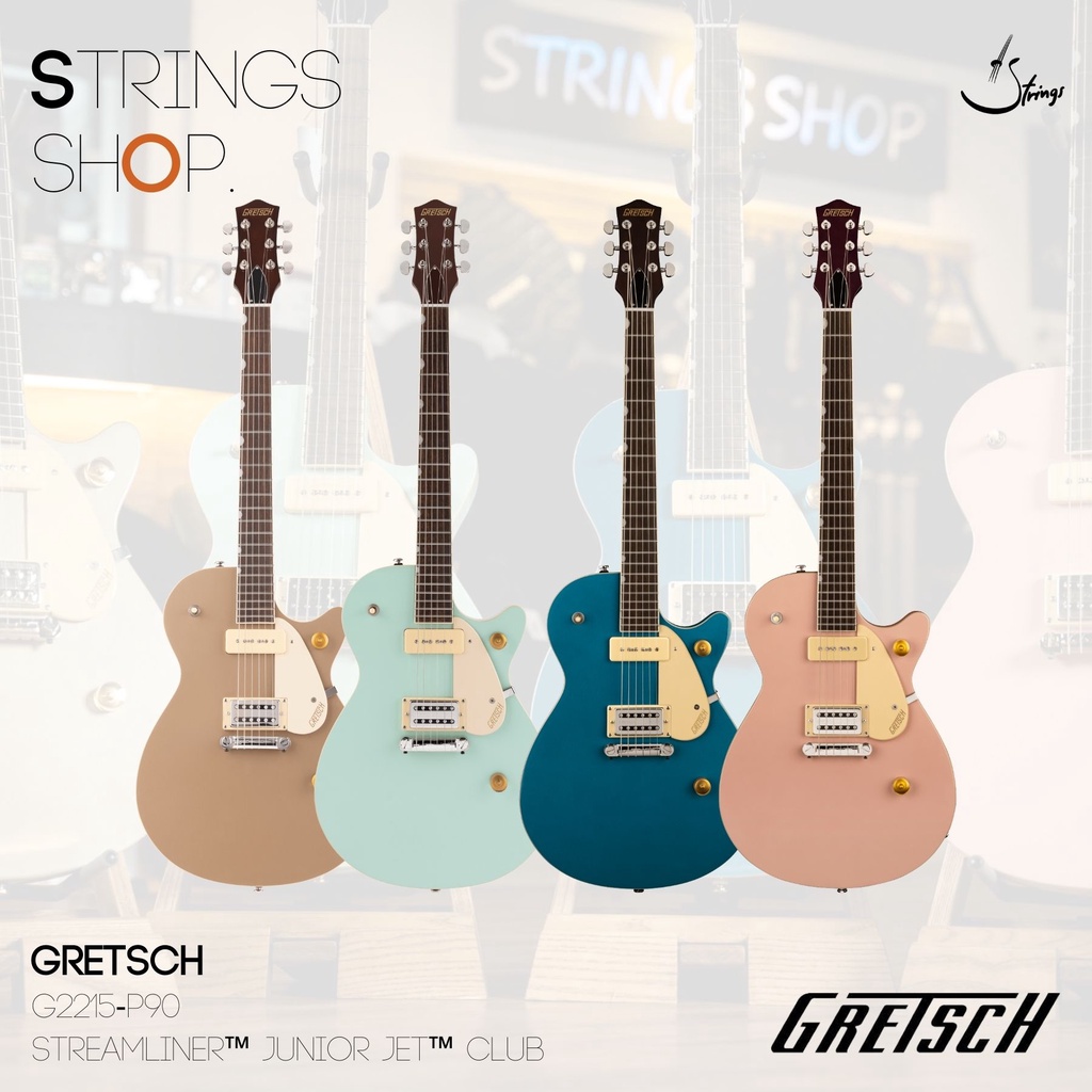 กีตาร์ไฟฟ้า Gretsch G2215-P90 Streamliner™ Junior Jet™ Club | Shopee ...