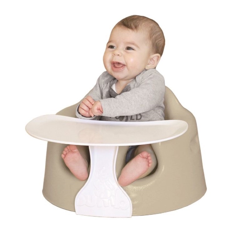 เก้าอี้หัดนั่ง Bumbo สีเทา มีถาด | Shopee Thailand