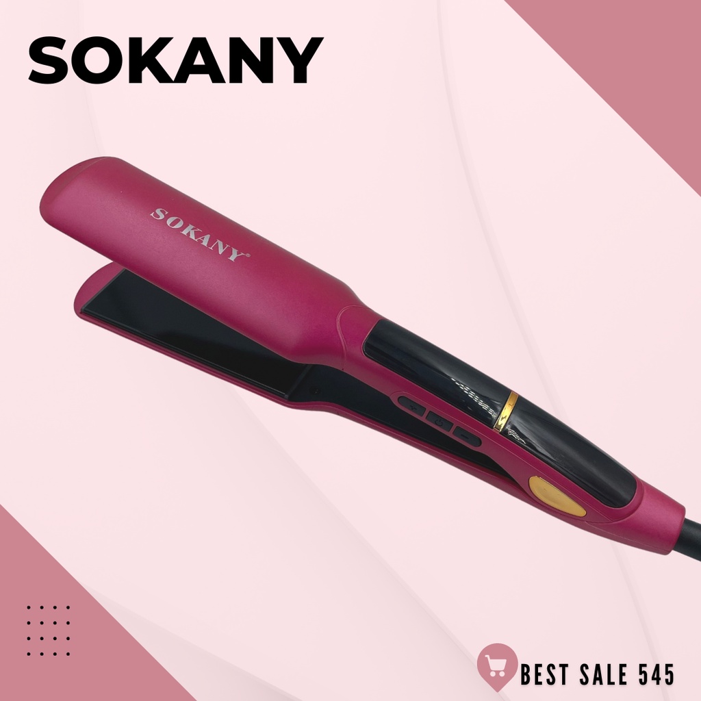เครื่องหนีบผมเงา Sokany รุ่น HS-030 หนีบผมเงางาม (สินค้าพร้อมส่ง) | Shopee Thailand