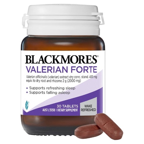Blackmores Valerian Forte Sleep Support Vitamin 30 Tablets | Shopee ...