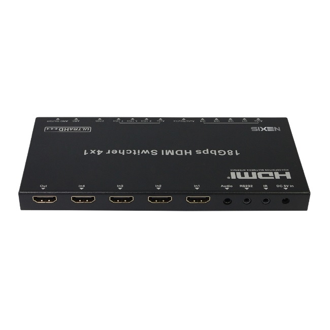 NEXIS HSW41A HDMI Switch สวิทช์สลับสัญญาณภาพ HDMI 4 input ออก 1 output รองรับ 4K และภาพ 3D ...