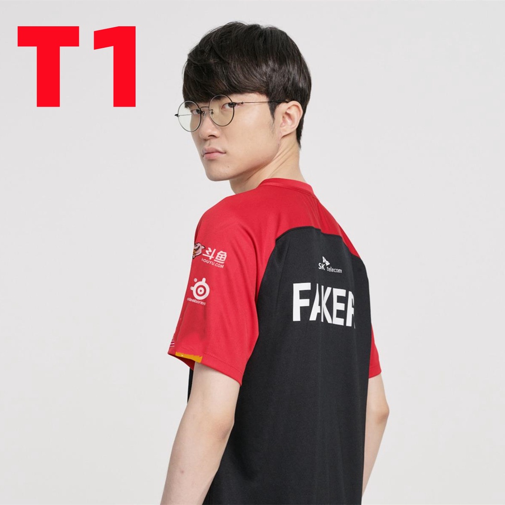 เสื้อกีฬาแขนสั้น ลายทีม FAKER LOL League Esports LCK F1 CSGO DOTA2 2022 2022 | Shopee Thailand