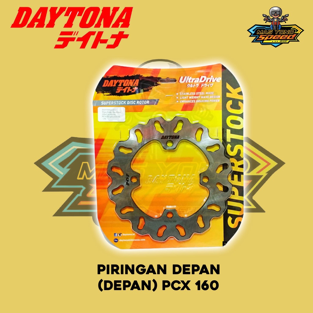 Daytona Wave Disc Rotor Style Front Disc Plate PCX 150 160 Original ...