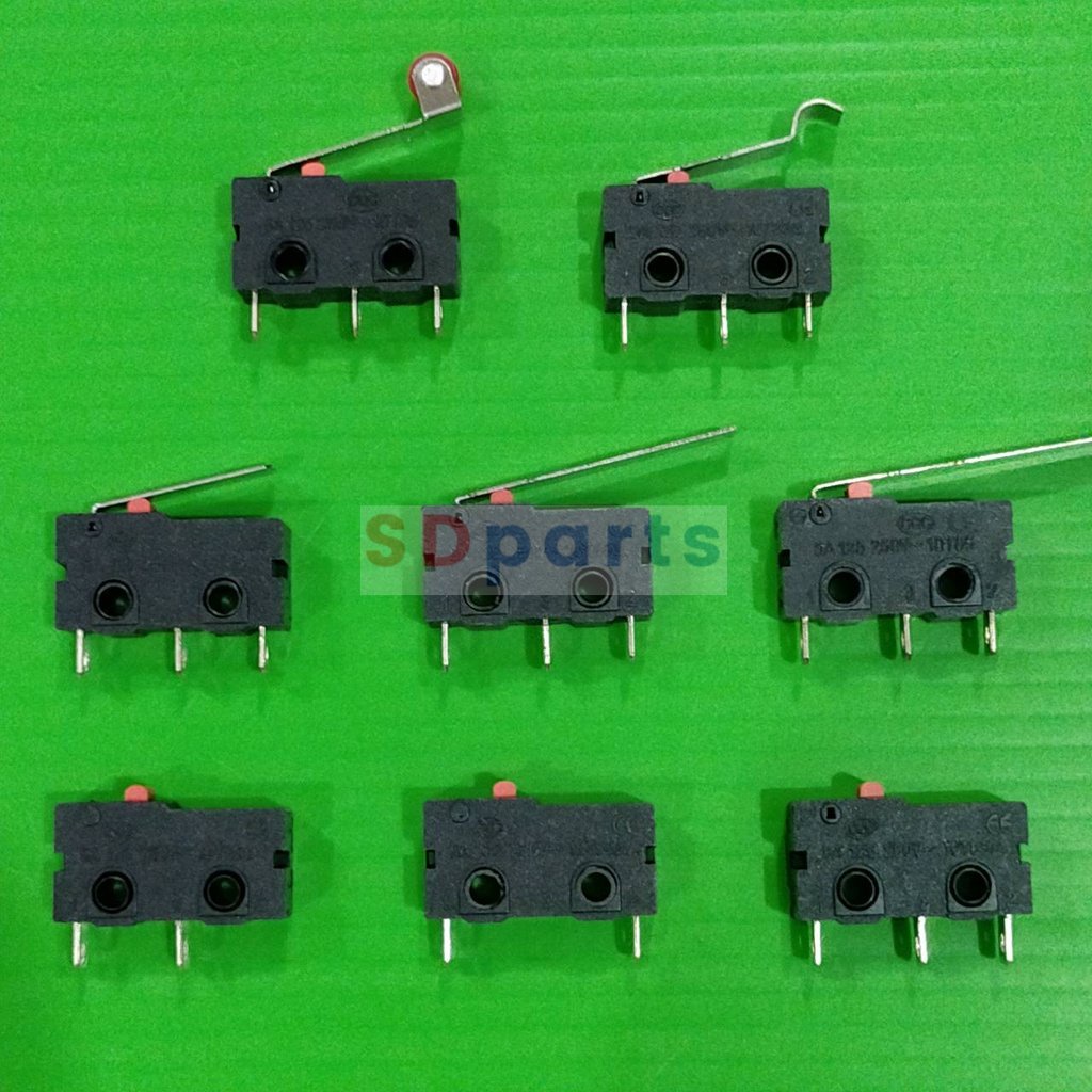 Miniature Micro Switch ไมโครสวิทช์ สวิทช์ 2 ขา 3 ขา 5A 250V 10T85 #Mini ...