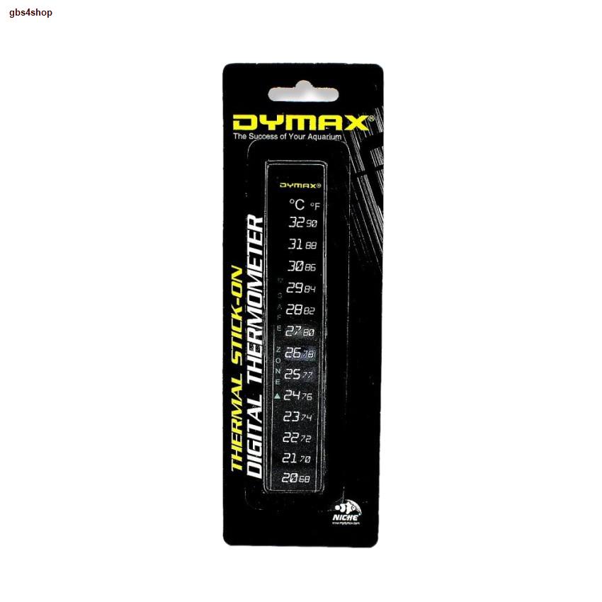 จัดส่งได้ตลอดเวลาDymax ปรอทวัดอุณหภูมิน้ำสำหรับตู้ปลาชนิดสติกเกอร์ Thermal Stick on Thermometer ...