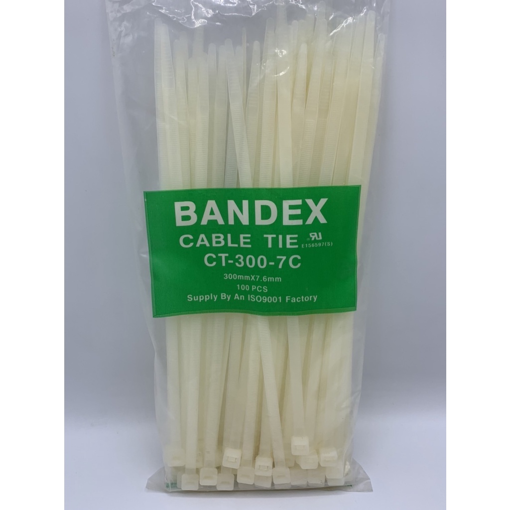 เคเบิ้ลไทร์ เข็มขัดรัดสายBANDEX CABLE TIE CT-300-7Cขาว ,CABLE TIE CT ...
