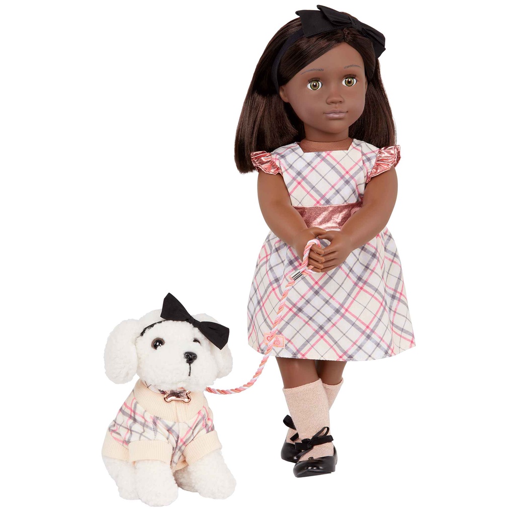 Our Generation DOLL AA W/PET DOG, CANDICE & CHIC BD31376 | Shopee Thailand
