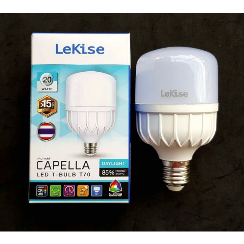 Lekise หลอดไฟ LED 20W ทรงกระบอก ขั้ว E27 daylight รุ่น capella | Shopee Thailand