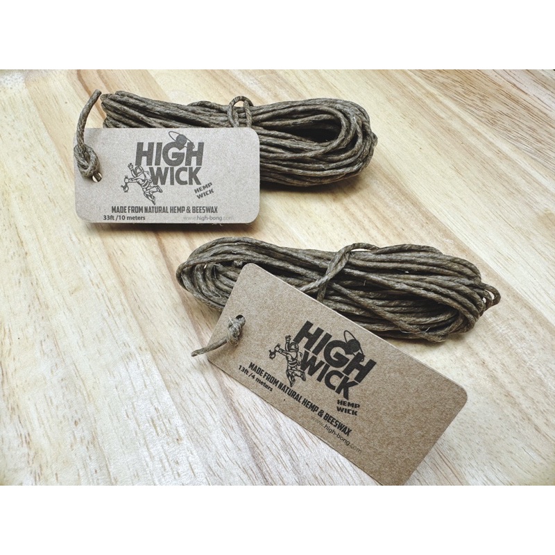 High Wick เชือกขี้ผึ้งจุดไฟ(ทำจากกัญชง)(ออแกนิค) | Shopee Thailand
