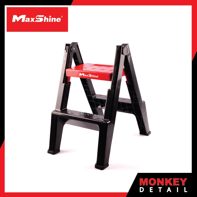 MAXSHINE Folding Step Stool บันได ล้างรถ 2 ชั้น แข็งแรง ทนทานต่อการใช้ ...