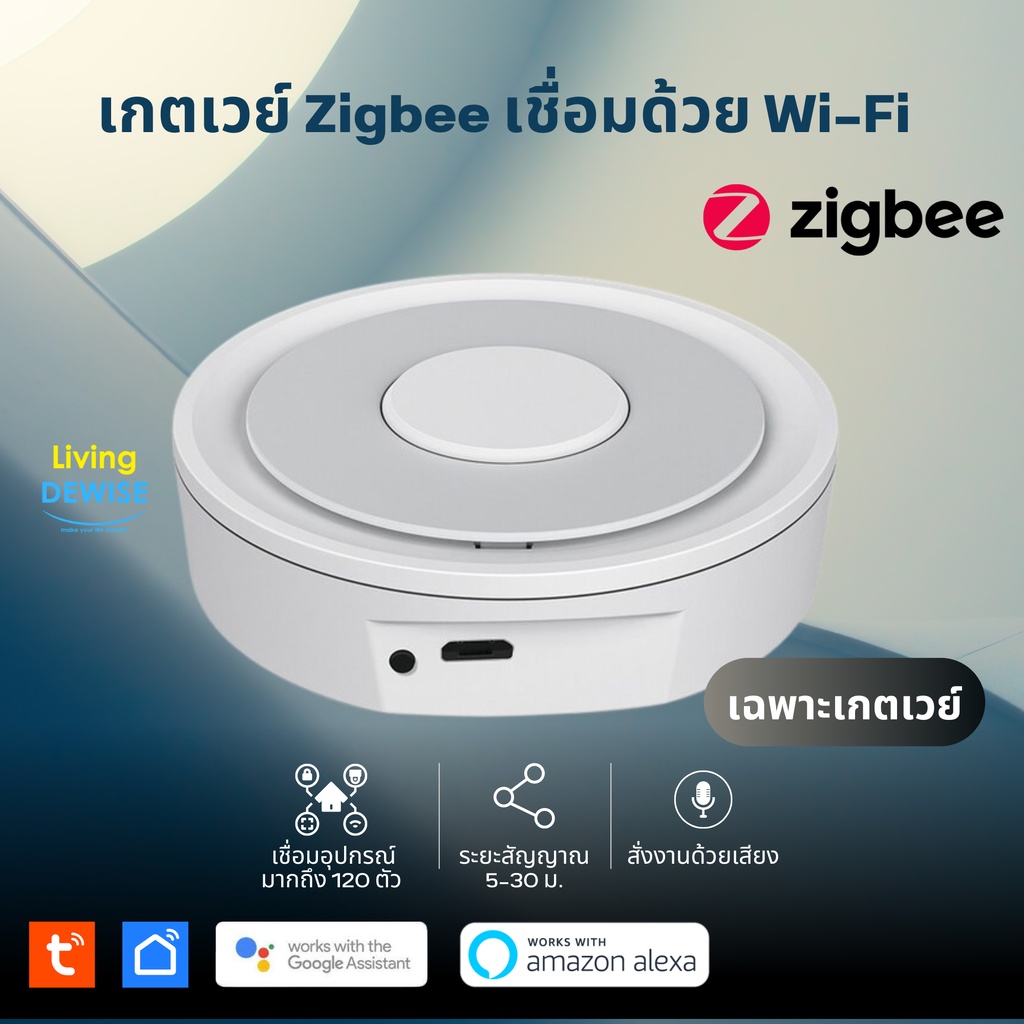 Tuya เกตเวย์ Zigbee Gateway (รุ่นต่อ LAN หรือ Wi-Fi) สำหรับเชื่อม ...