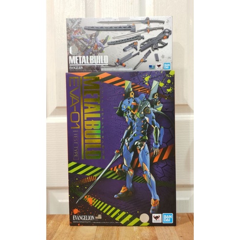 BANDAI METAL BUILD EVA-01 EVANGELION TEST TYPE & OPTION PART ACTION ...