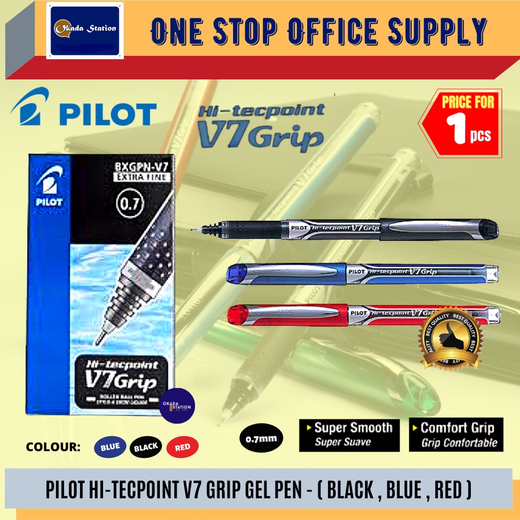 ปากกาเจลด้ามจับ Pilot Hi-Techpoint V7 0.7 มม. / ปากกาลายเซ็น / ปากกา ...