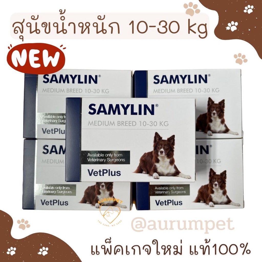 (พร้อมส่ง) Samylin Medium Breed น้ำหนัก 10-30 kg. ชนิดเม็ด Exp.08/2024 ...