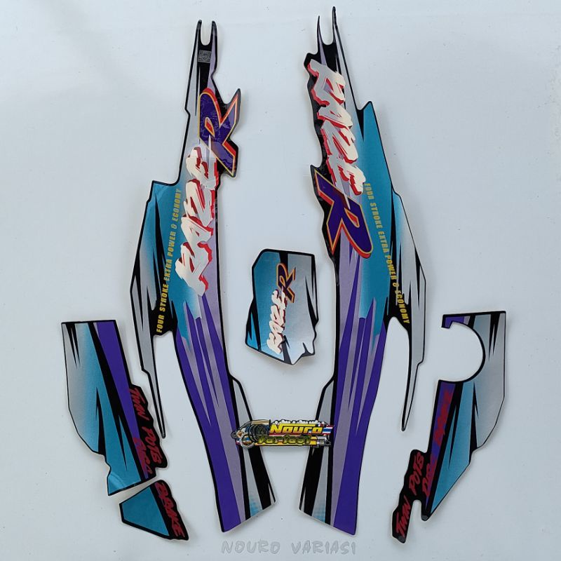 Striping kawasaki kaze r สติ๊กเกอร์มอเตอร์ไซค์มาตรฐาน รายการตัวถัง ...