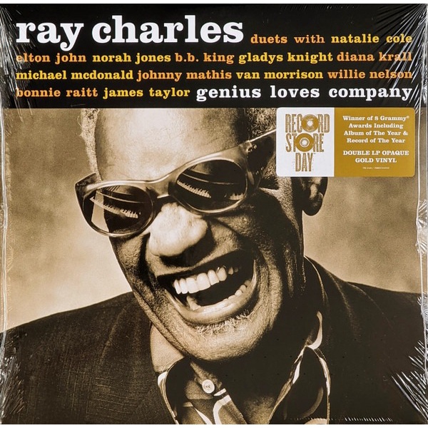 แผ่นเสียง: Ray Charles & friends Album : Genius Loves Company Vinyl ...