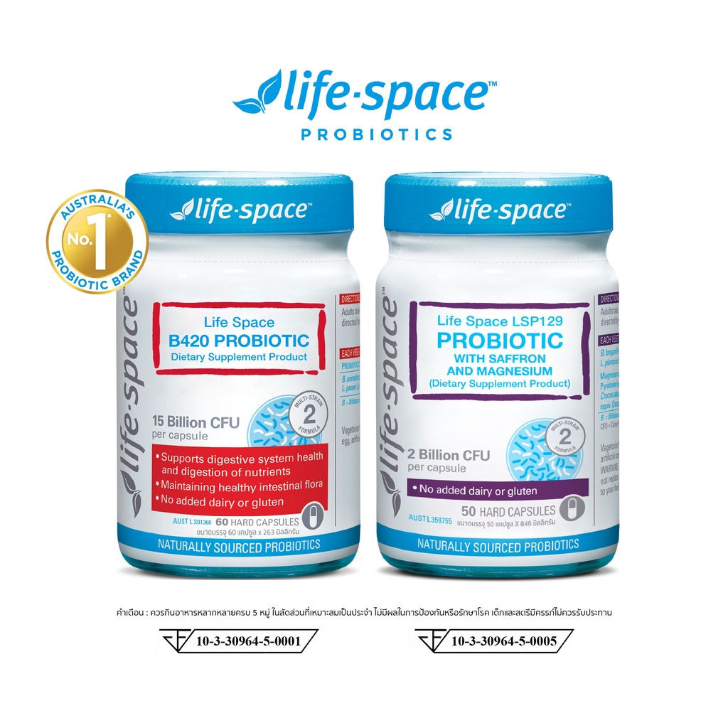 Life Space Shape B420™ + Stress Relief Probiotic with Saffron&Magnesium ...