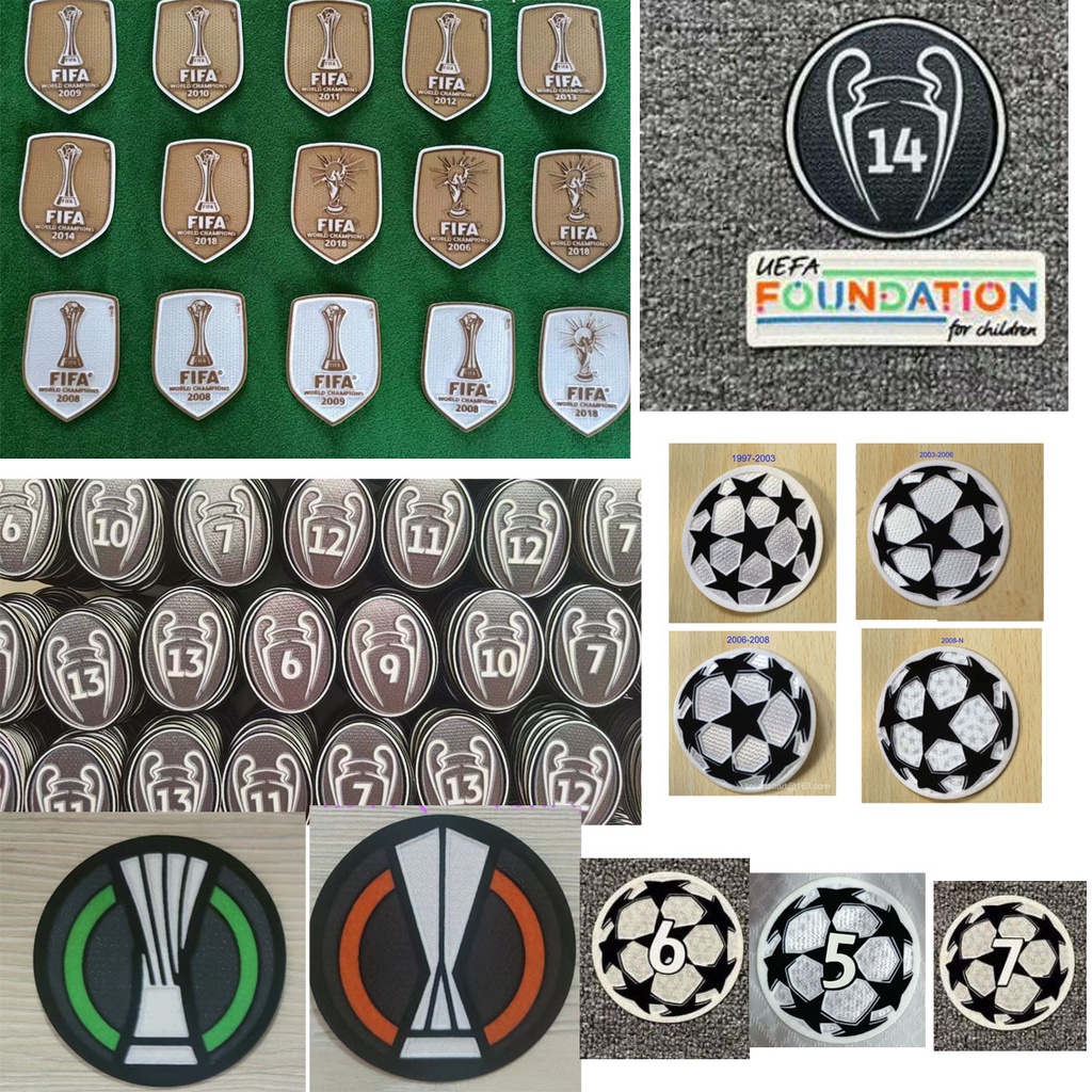 2022 Champions Patch UCL Starball เคารพป้ายการถ่ายเทความร้อนเหล็กบน ...