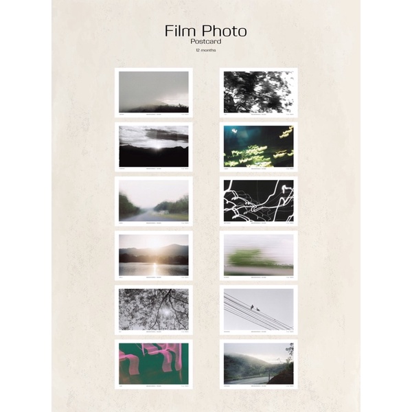 postcard film 12 months โปสการ์ดภาพถ่าย โปสการ์ด โปสการ์ดภาพถ่ายฟิล์ม12 ...
