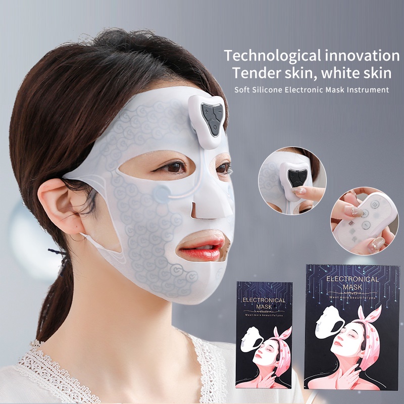 Face Lifting Mask Remote Control Silicone Face Lift Mask Anti-Wrinkles ...
