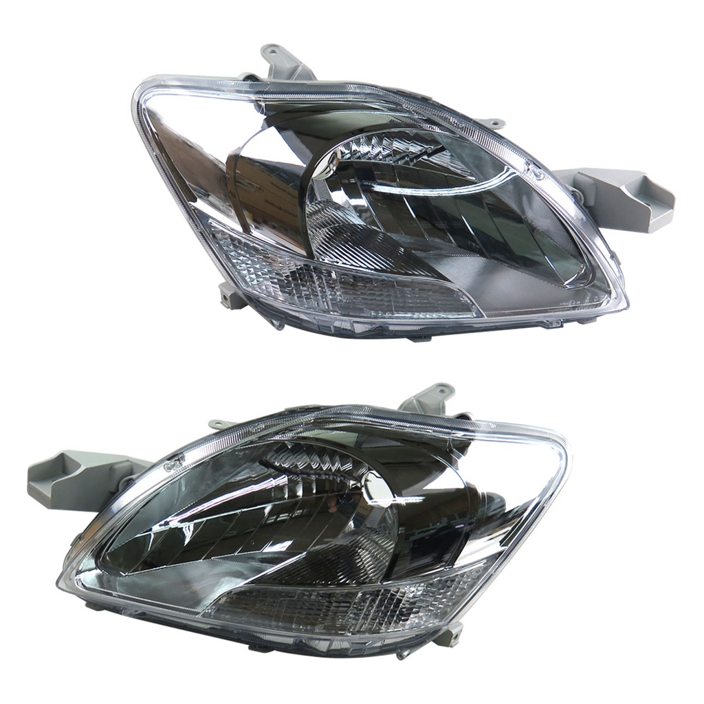 ไฟหน้า VIOS ปี 07 แท้ห้าง💯 ขวา/ซ้าย ไม่มีหลอด เบ้าขาว (81130-0D290 ...