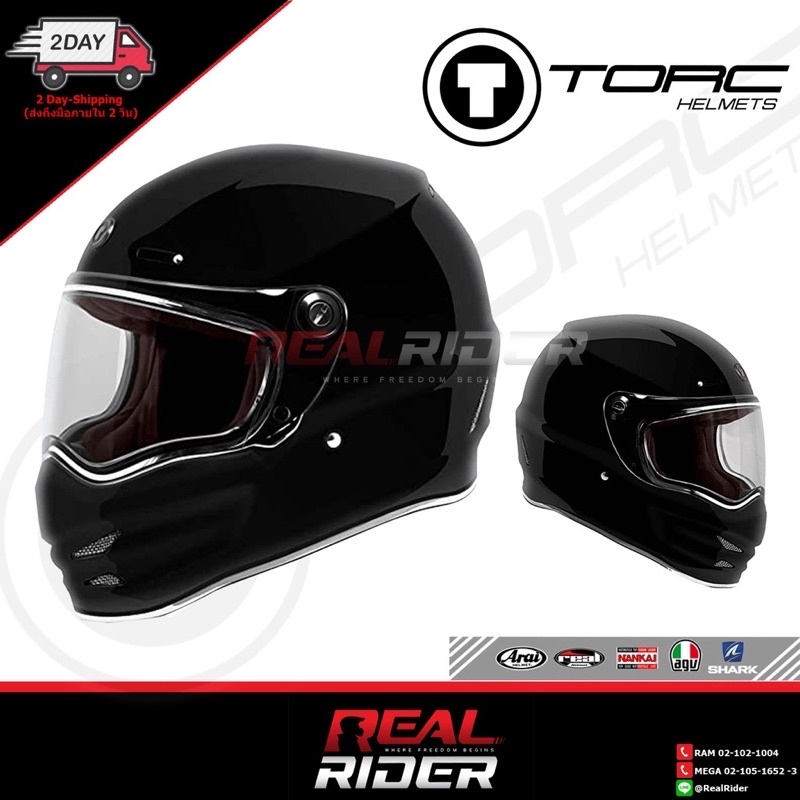 TORC T9 Full Face Retro Motorcycle Helmet | Shopee Thailand