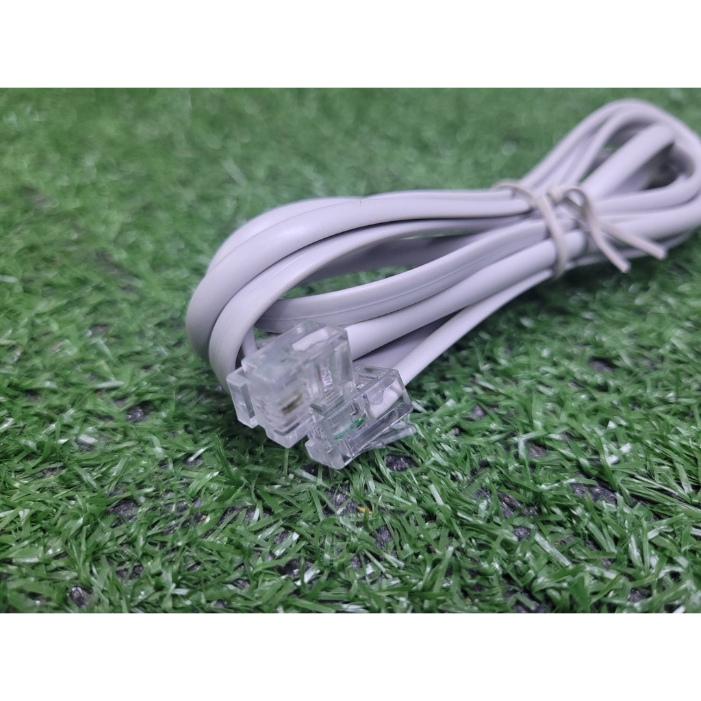 สายโทรศัพท์หัว RJ11 1.5 m. | Shopee Thailand