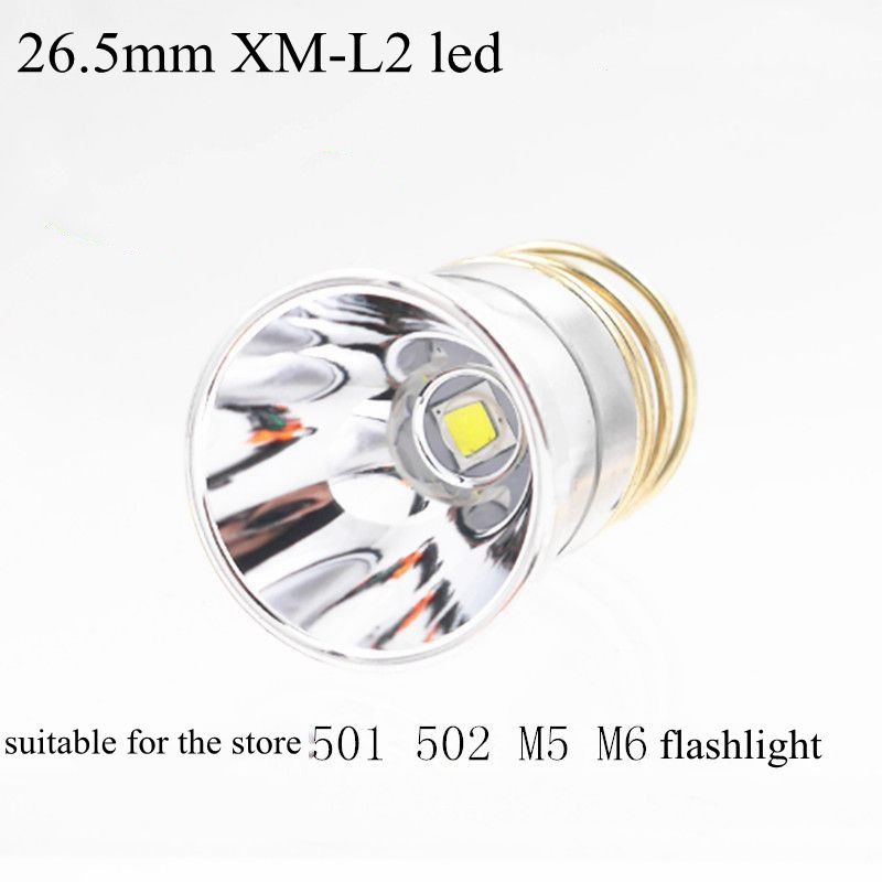 Cree XM-L2 ที่วางไฟฉาย LED 9000lumen 26.5 มม. สําหรับไฟฉาย WF-501B 502B ...