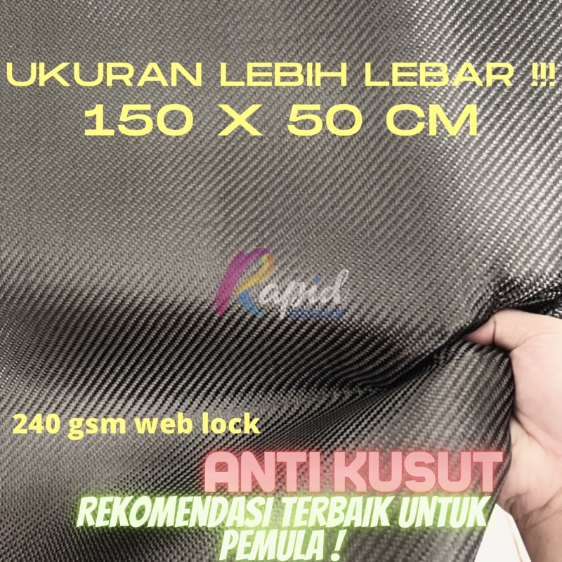 คาร์บอนไฟเบอร์แท้ Anti Tangle Web Lock 240 แกรม ผ้าคาร์บอนไฟเบอร์ Twill | Shopee Thailand