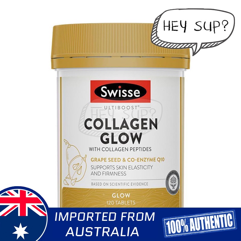 Swisse Beauty Collagen Glow With Collagen Peptides 120 Tablets | Shopee ...