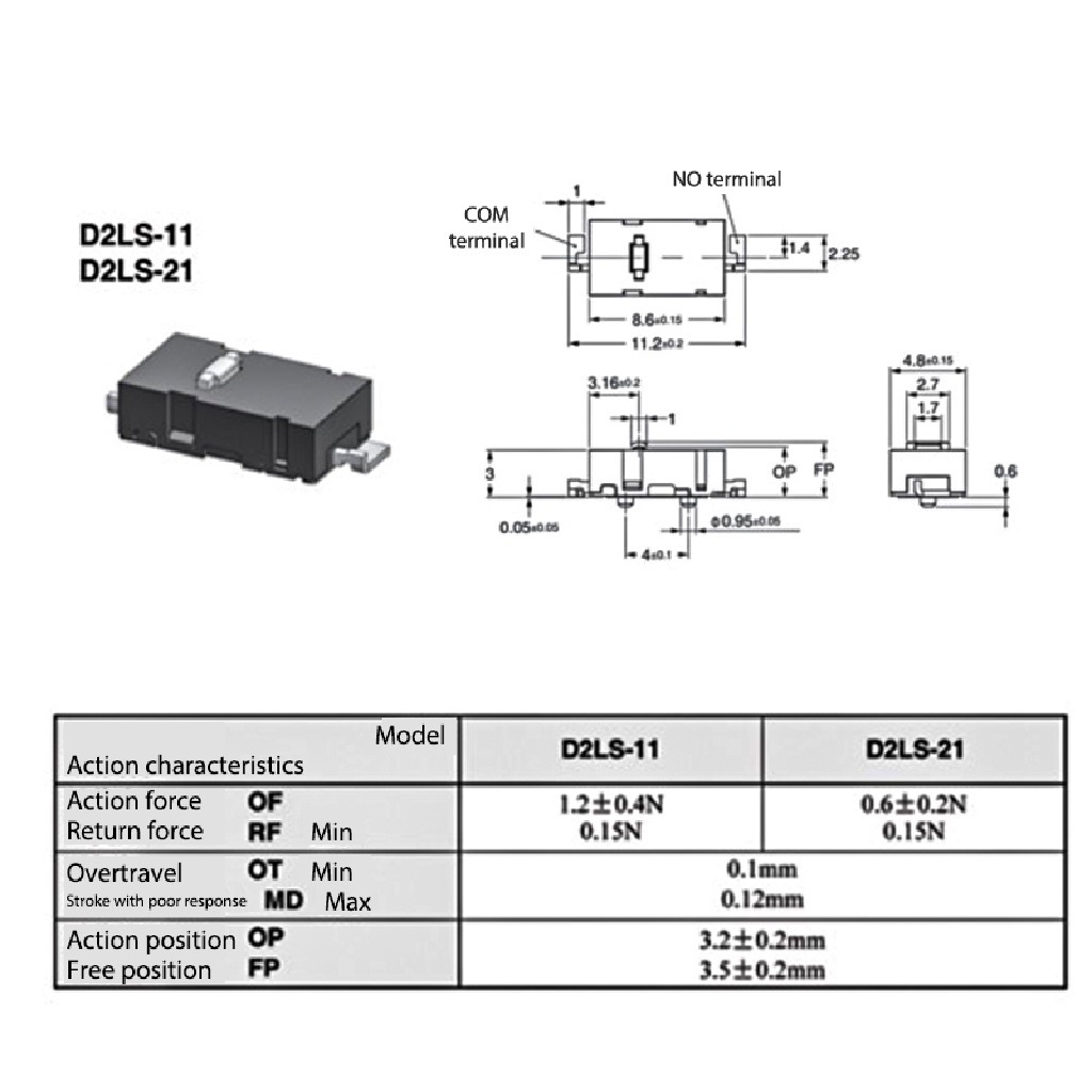 พร้อมส่งด่วน จากไทย ปุ่มมาโคร ของเมาส์ Omron Mouse Micro Switch D2ls 21 D2ls 11 Shopee Thailand