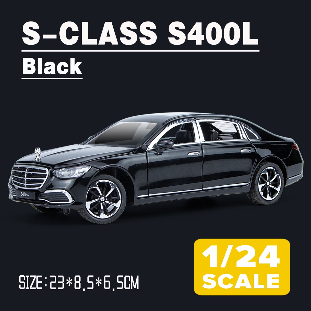 โมเดลรถยนต์โลหะ รุ่น KLT Scale 1:24 Benz S400L S-Class ของเล่นสําหรับเด็กผู้ชาย | Shopee Thailand