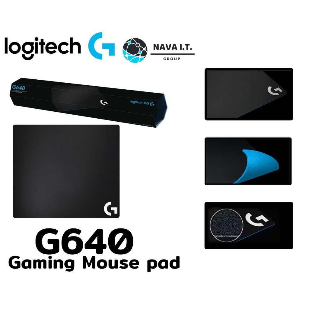 COINSคืน15%⚡N2ECXMDA⚡ LOGITECH MOUSE PAD G640 (เมาส์แพด) GAMING LG-G640 ...