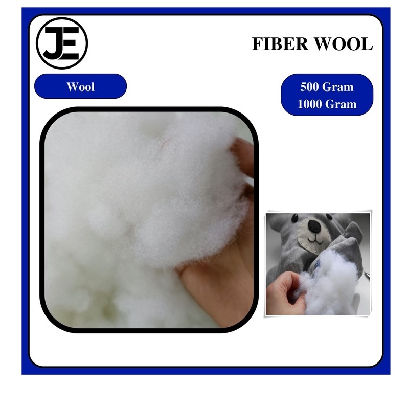 (500/1000g) Kapas Fiber Polyester Virgin Tilam Pillow Fill / Soft Toy ...