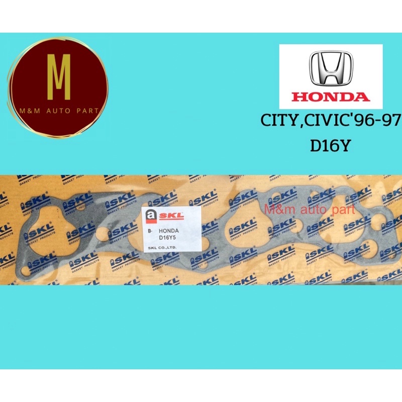 ประเก็นไอดี-ไอเสีย CIVIC,CITY ปี 1996~2000 16V 1.6L D16Y5 ยี่ห้อ ...