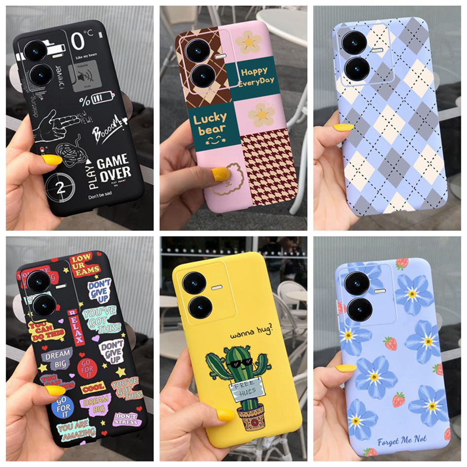 ใหม่ เคสโทรศัพท์มือถือ ซิลิโคนนิ่ม ป้องกัน ลาย 2022 สําหรับ Vivo Y22S ...