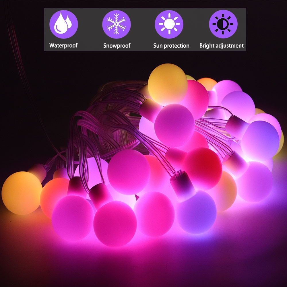 Ws2812b Dream สี RGB LED Ball String ไฟสําหรับเทศกาลคริสต์มาสตกแต่งวัน ...