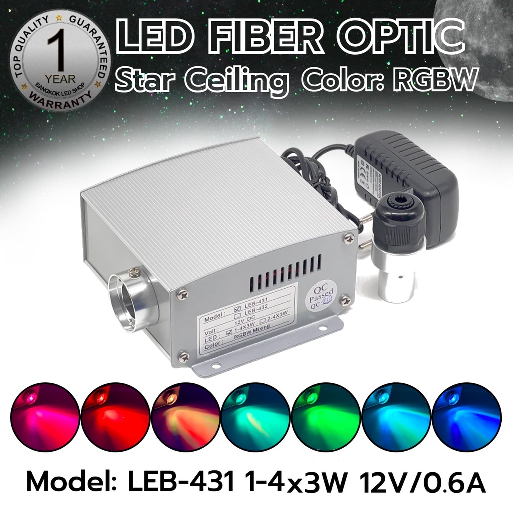 LED Fiber optic Controller Star ceiling RGBW Color Model LEB-431 1-4x3W ...