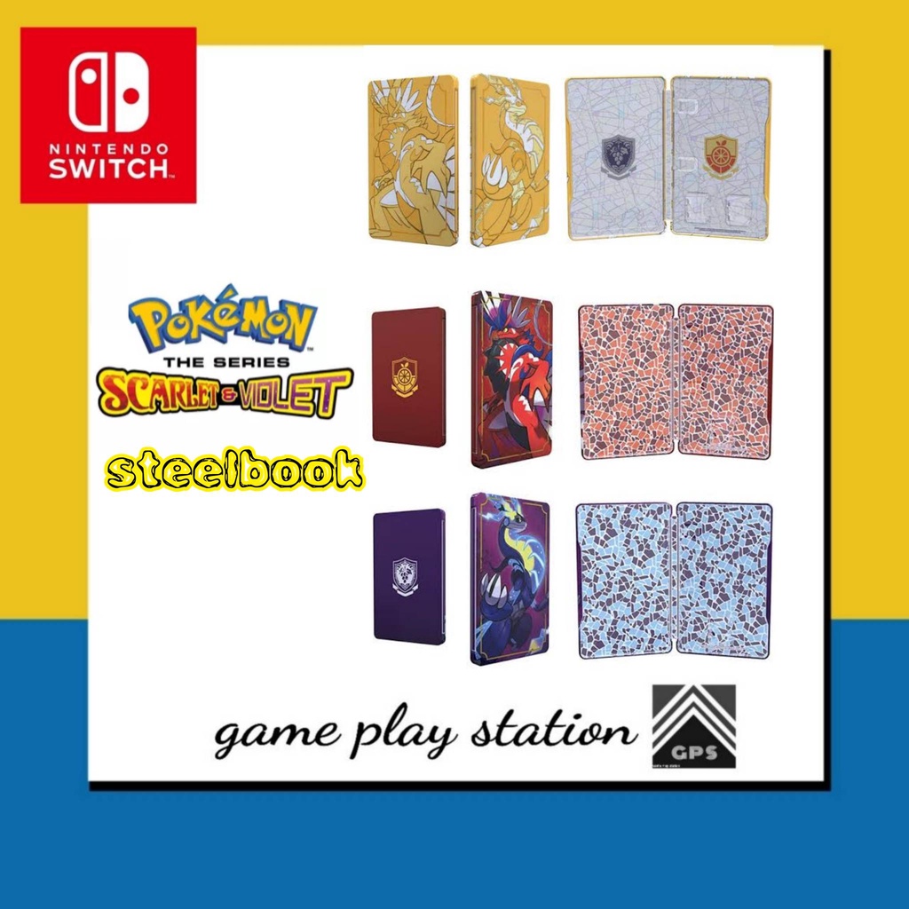 nintendo switch pokemon scarlet & violet ( steelbook ) dual pack ...