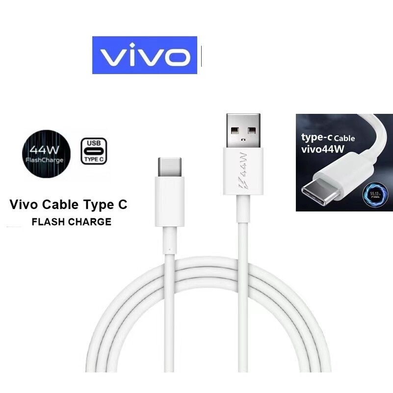 ส่งจากไทย สายชาร์จ vivo 44W 4A Flash Charge Type-C USB ชาร์จเร็ว รุ่น ...