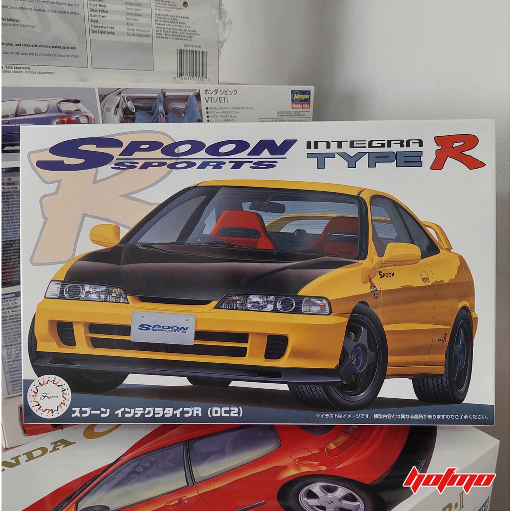 1/24 Honda Integra Dc2 Type R Spoon สปูน โมเดลรถยนต์ประกอบ 1/24 ...