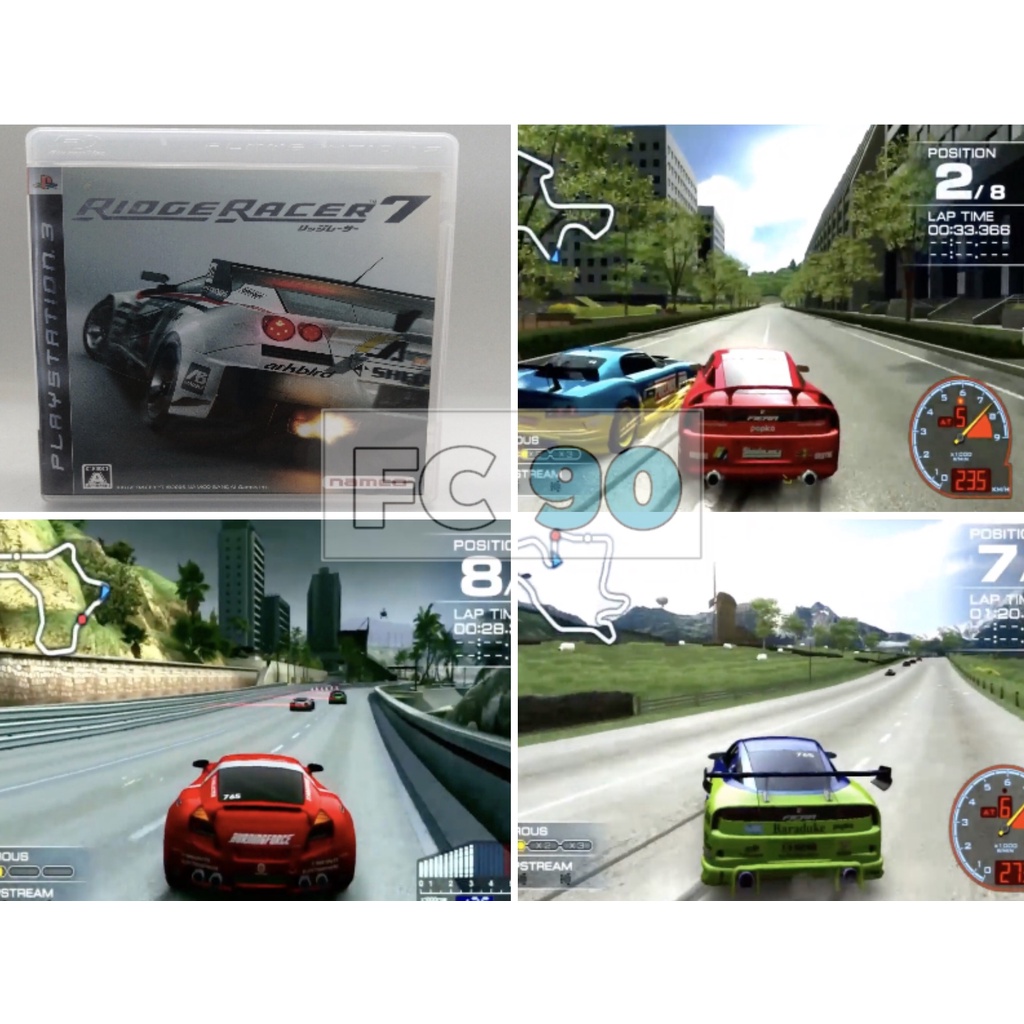 แผ่นเกมแข่งรถ Ridge Racer 7 [PS3] แผ่นแท้มือสองญี่ปุ่น มีกล่องและคู่มือ ...