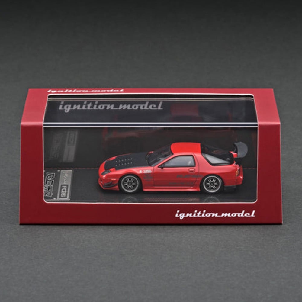 Ignition Model IG2495 1/64 MAZDA RX-7 FC3S RE AMEMIYA RED METALLIC DIECAST SCALE MODEL CAR ...