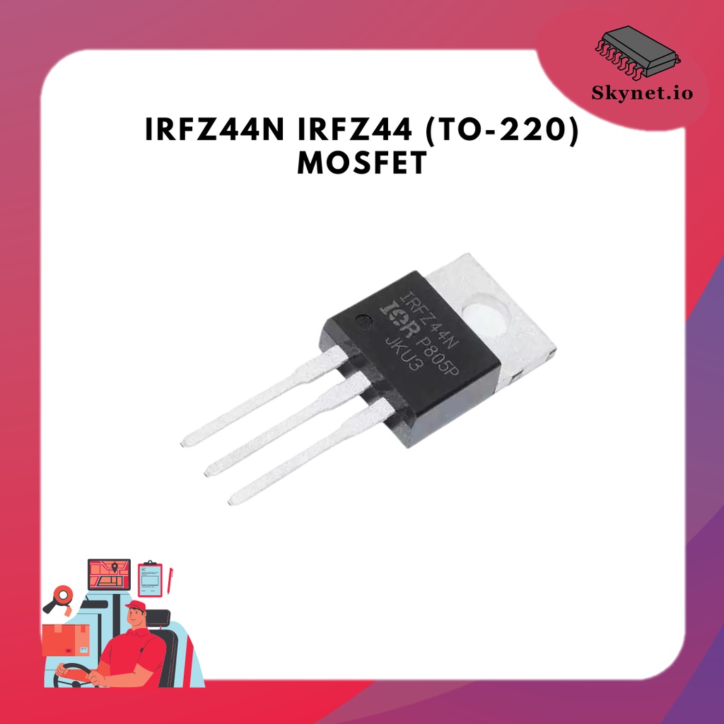 (5 ชิ้น) IRFZ44N IRFZ44 (TO-220) MOSFET N-Channel 55V/49A,94W Rds(on) 17.5mΩ Max | Shopee Thailand