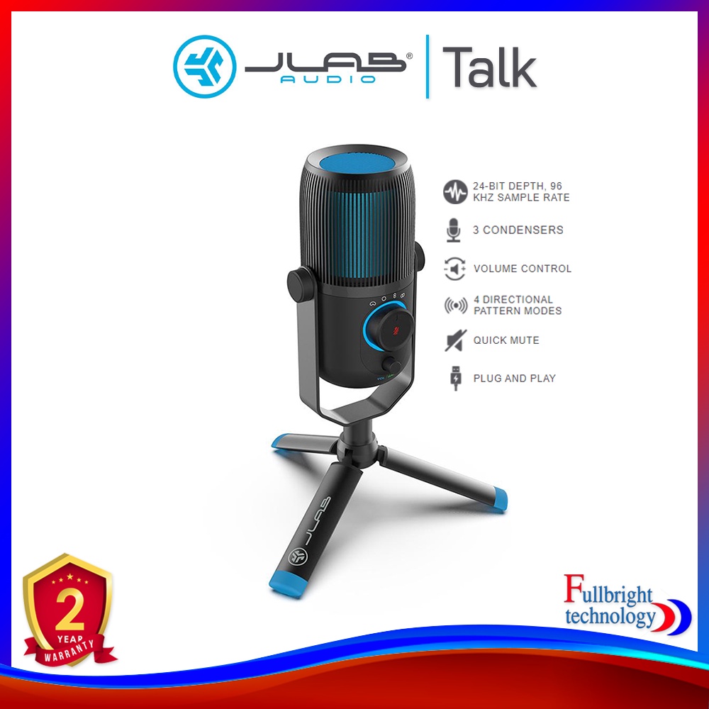 JLab Talk USB Microphone ไมโครโฟนอัดเสียง ระดับ Professional รับประกัน ...
