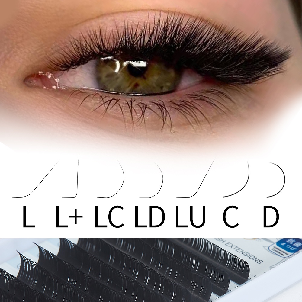 Yelix L/L+/LC/LD/LU(M) ขนตาปลอม 12 แถว ขนมิงค์ สีดํา 8-15 มม. | Shopee ...