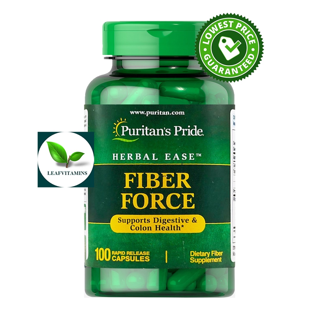 Puritan’s Pride Fiber Force 6 / 100 Capsules | Shopee Thailand