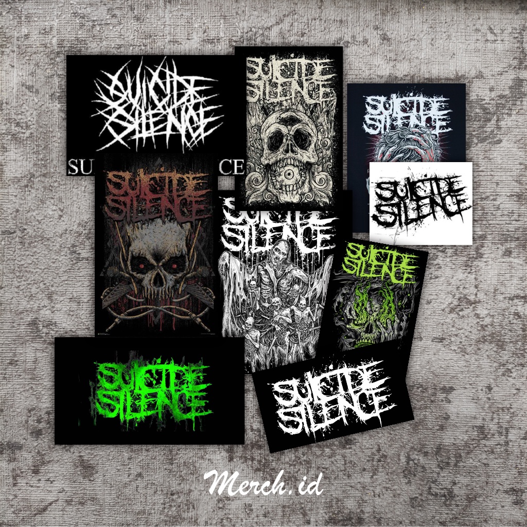 สติ๊กเกอร์วง Suicide SILENCE / STICKER PACK | Shopee Thailand
