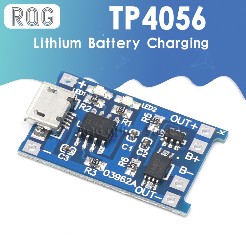 5V 1A Micro USB 18650 Lithium Battery Charging Board Charger Module+Protection Dual Functions ...